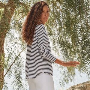 Frank & Eileen | Tops | Frank Eileen Effie Long Sleeve Funnel Neck ...